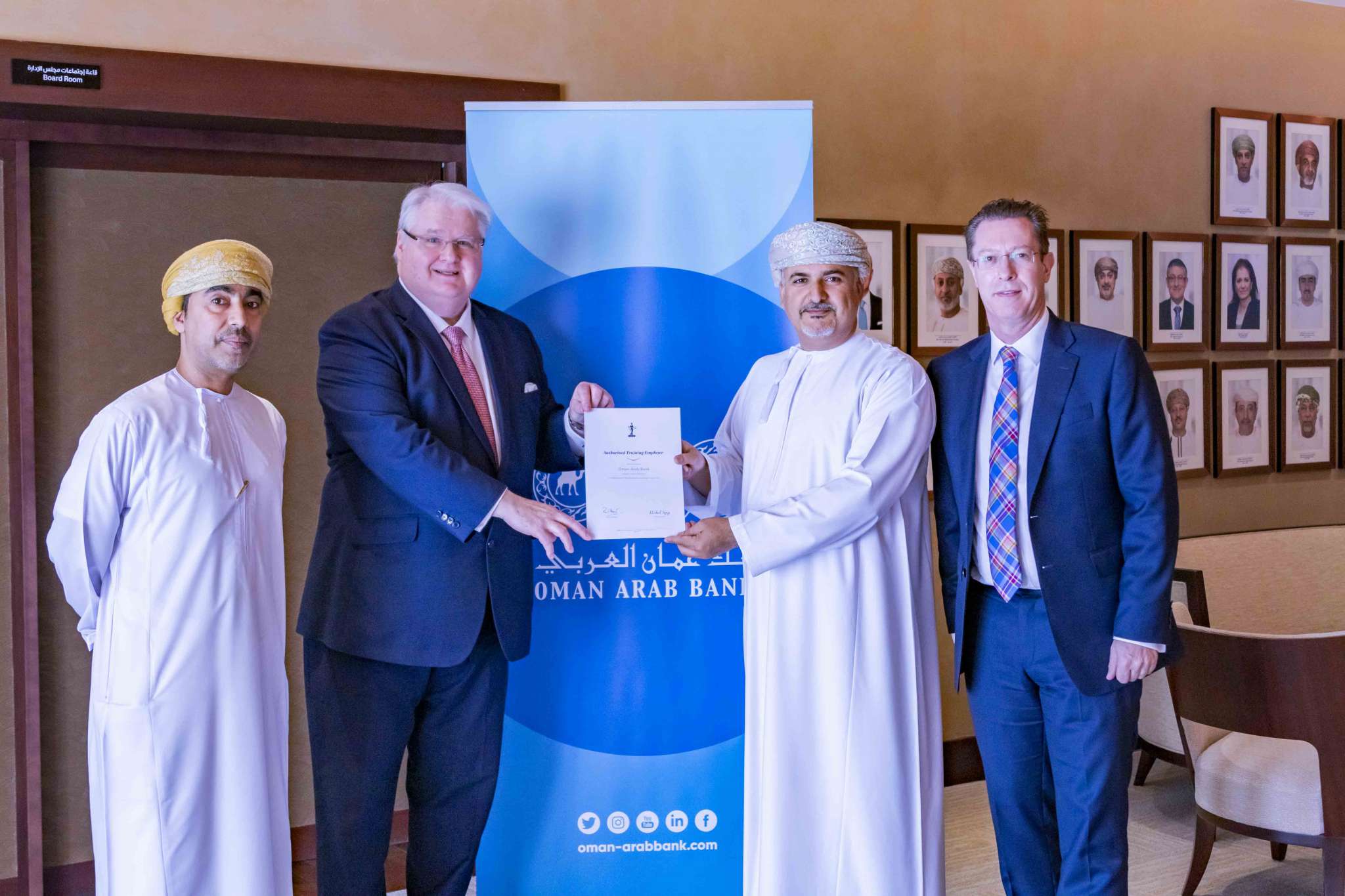 OAB is the First Bank in Oman to Become an Authorised Training Employer ...
